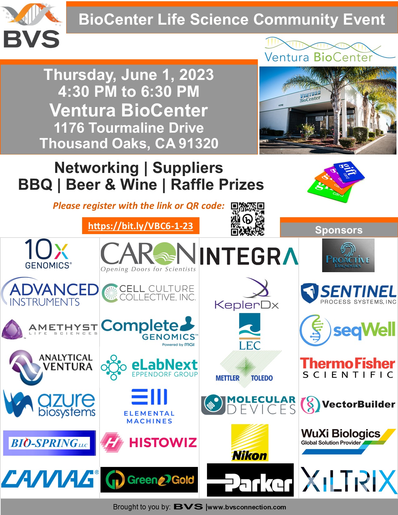 BVS’ Outdoor Biotech Community Event at the Ventura BioCenter, Thousand ...