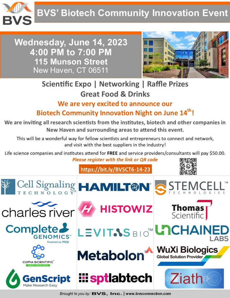 BVS’ Biotech Community Innovation Night at 115 Munson, New Haven - The ...