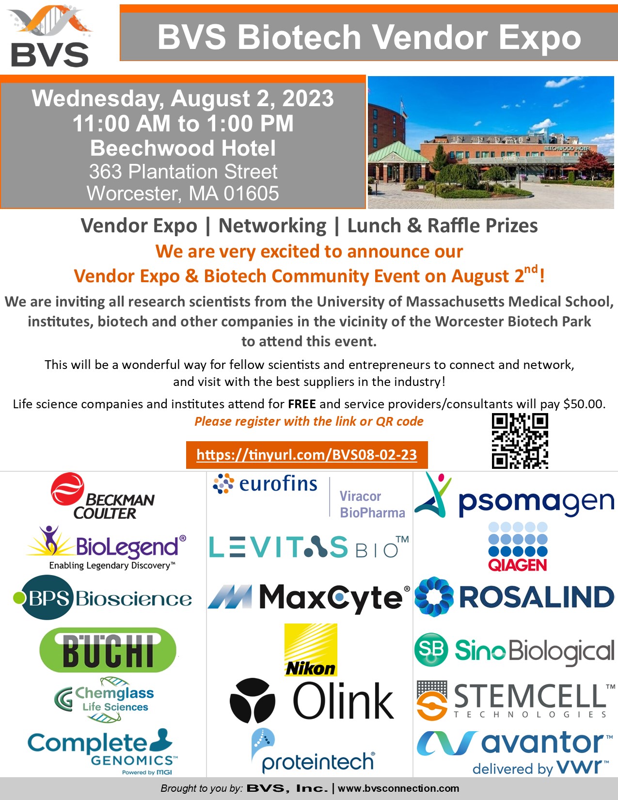BVS’ Vendor Expo and Biotech Community Event at the Beechwood Hotel ...