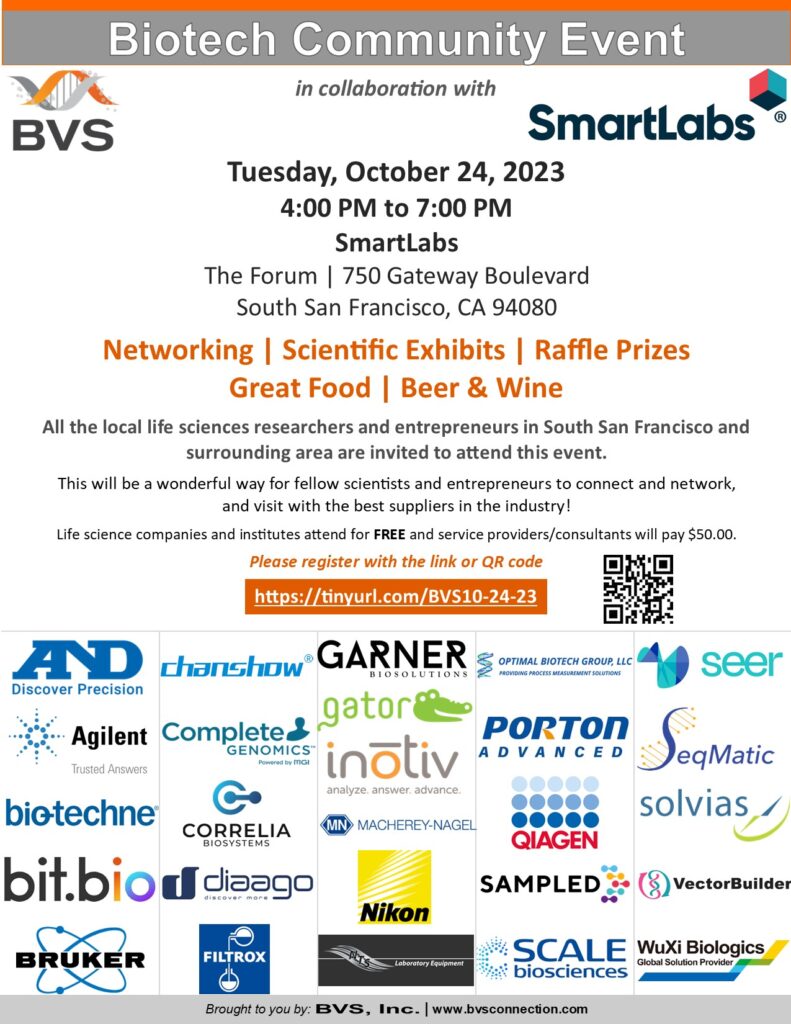 BVS and SmartLabs Biotech Community Event in South San Francisco - The ...