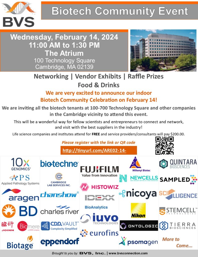BVS’ Biotech Community Celebration at Tech Square, Cambridge - The ...