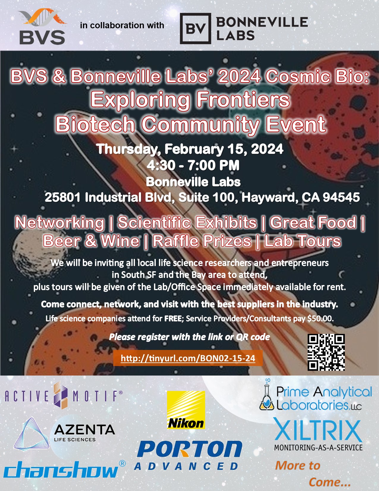 BVS & Bonneville Labs’ 2024 Cosmic Bio: Exploring Frontiers Biotech ...