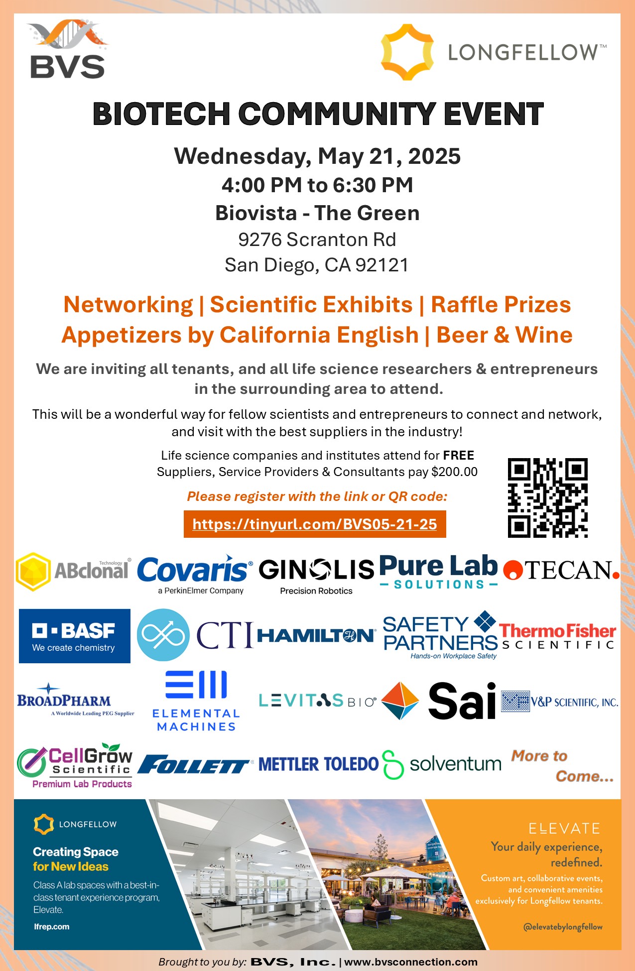 BVS’ Biotech Community Event at Biovista, San Diego - The BioCalendar