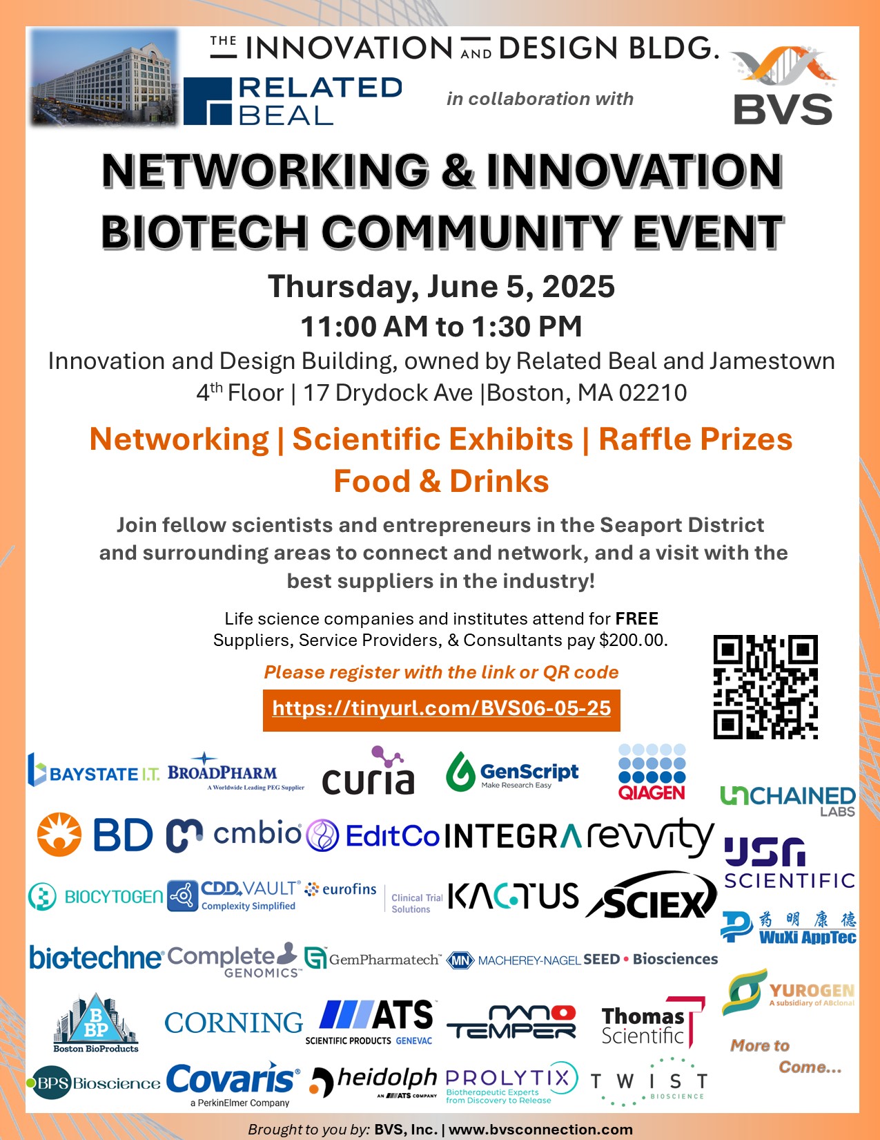 BVS’ Showcase in Partnership with Related Beal-Seaport District - The BioCalendar