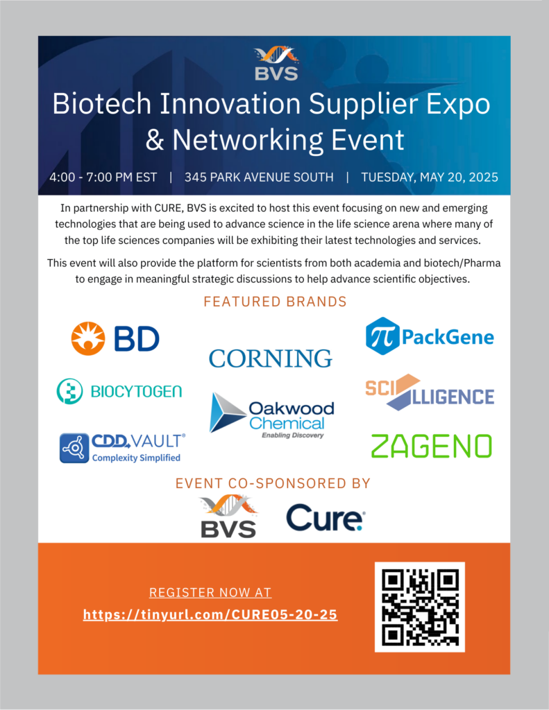 BVS and CURE Innovation Supplier Expo and Networking Event, New York ...