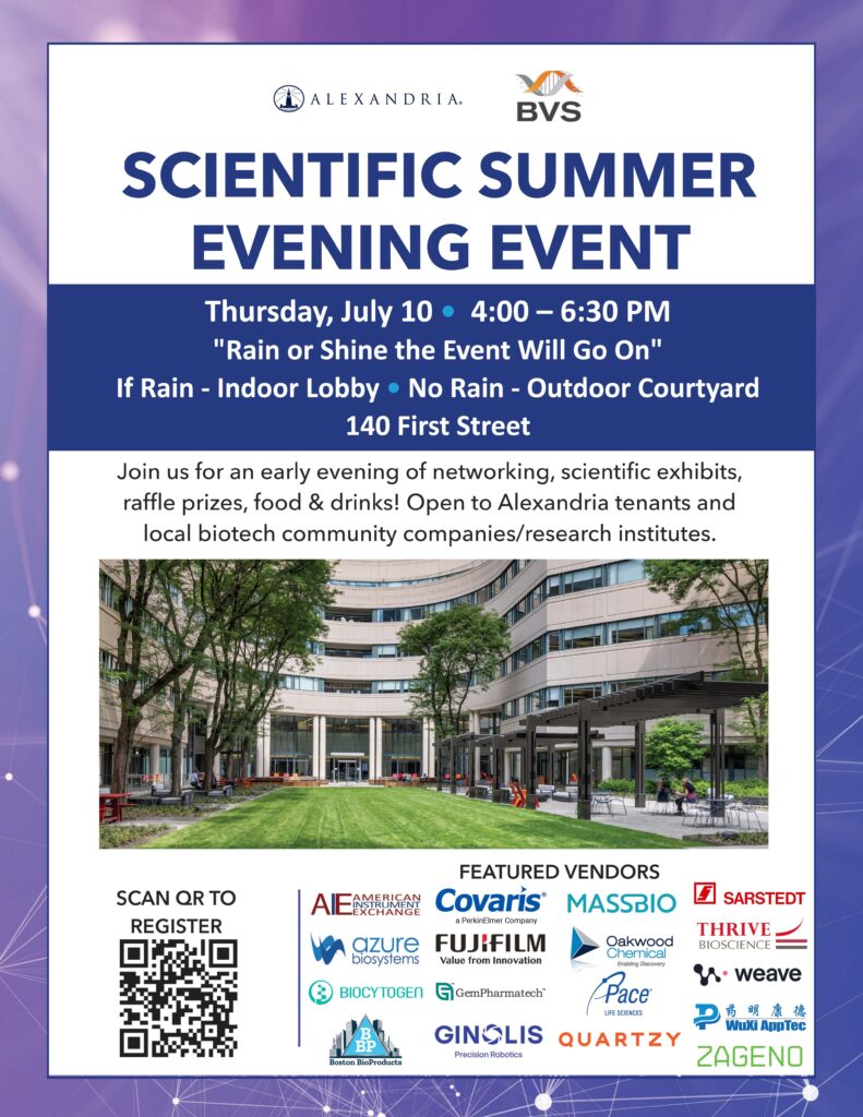 ARE and BVS’ Scientific Summer Evening Event at 140 First Street ...
