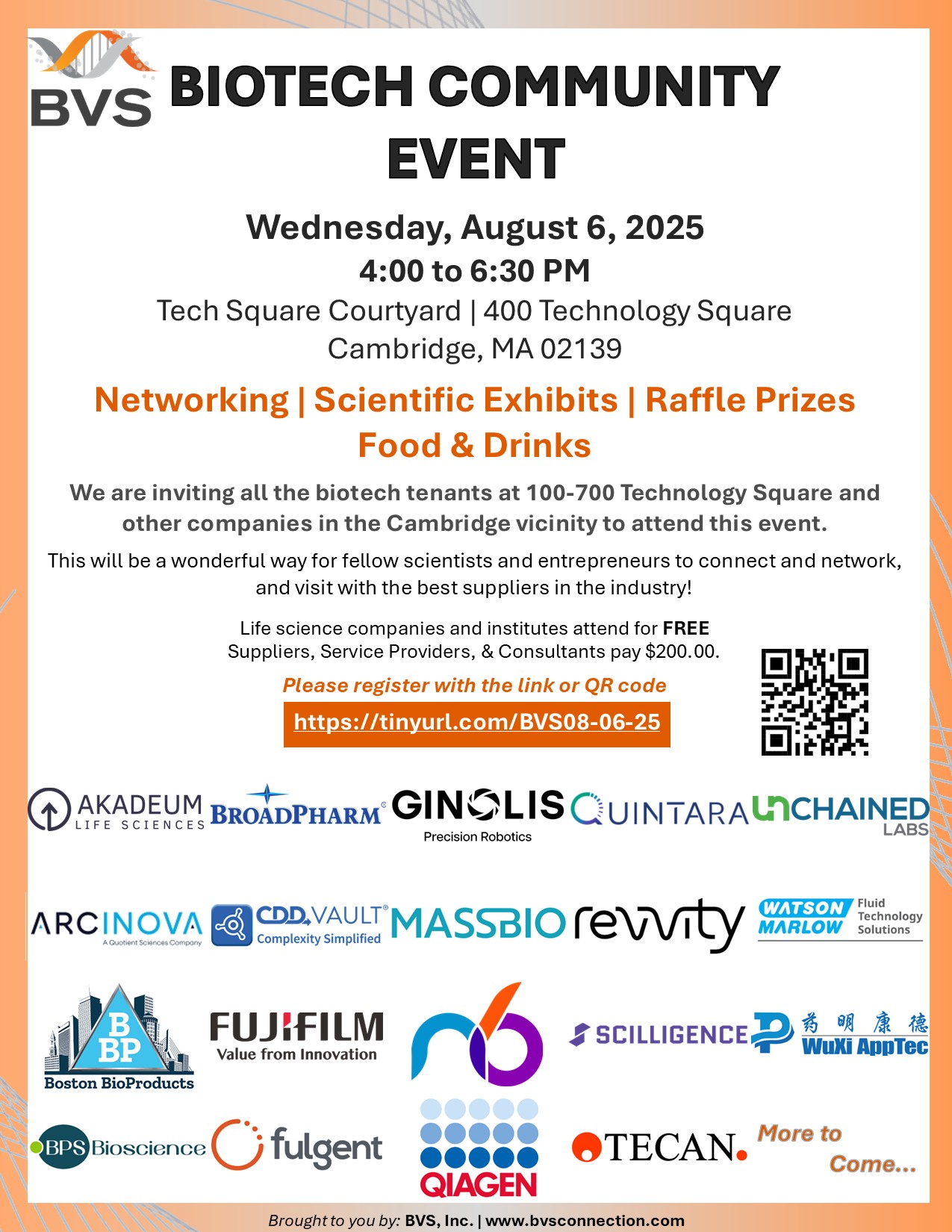 BVS’ Summer Biotech Community Celebration at Tech Square, Cambridge ...